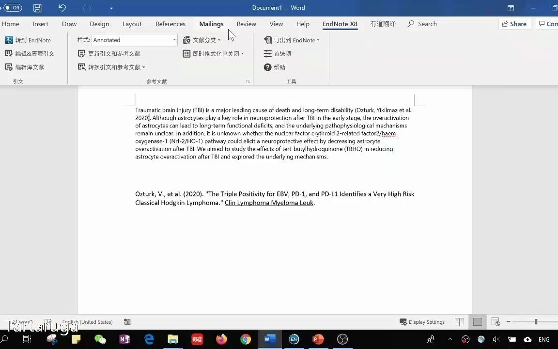 文献检索与管理3.8- 如何使用EndNote在正文中插入文献/删除文献/...