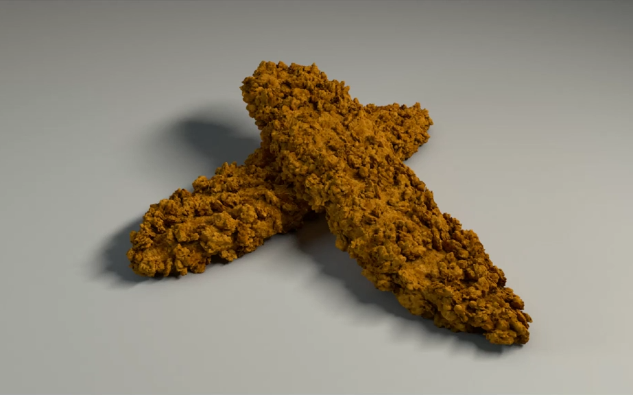 C4D制作肯德基炸鸡块 Modelling Chicken Strips