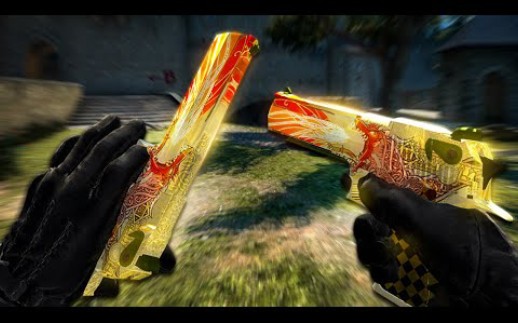 第一次在CS:GO中使用沙鹰巨龙传说c/FLOAT 0.001(玩过并实现了一个...