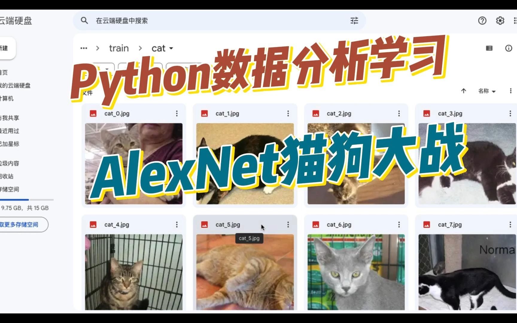 Python数据分析学习【AlexNet猫狗大战】