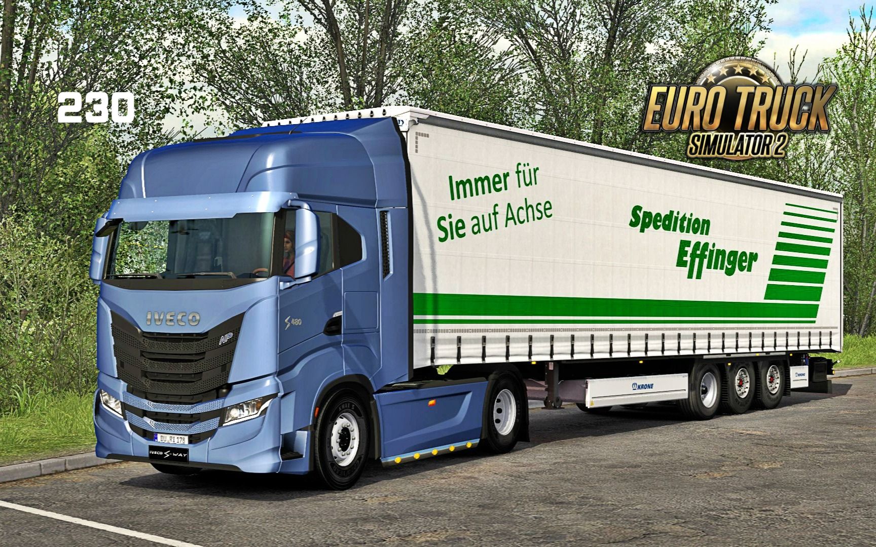 欧洲卡车模拟2 ProMods2.45保加利亚开跑 依维柯S-WAY Euro Truck ...