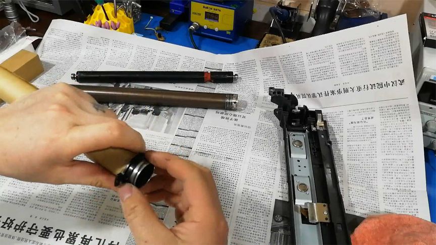 夏普2048复印机卡纸,定影器大保养组装篇