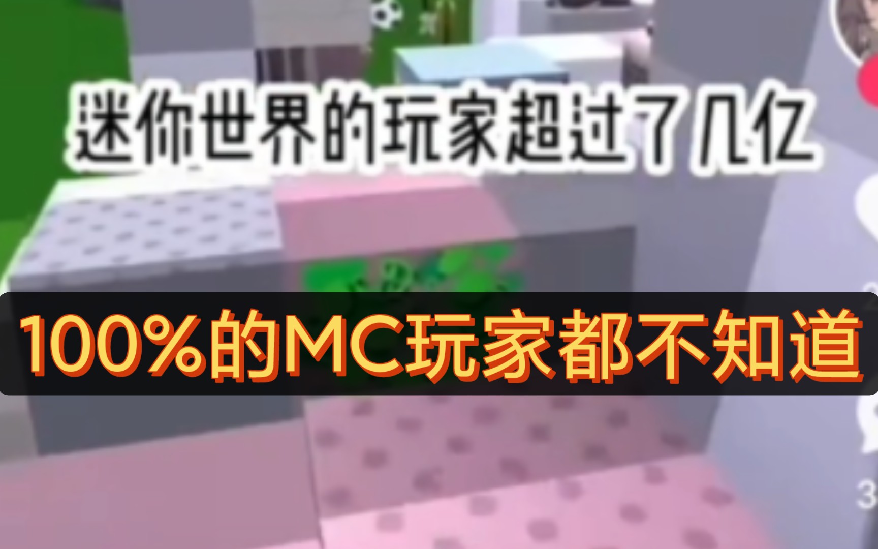 我的世界100%玩家都不知道的理论!?_我的世界