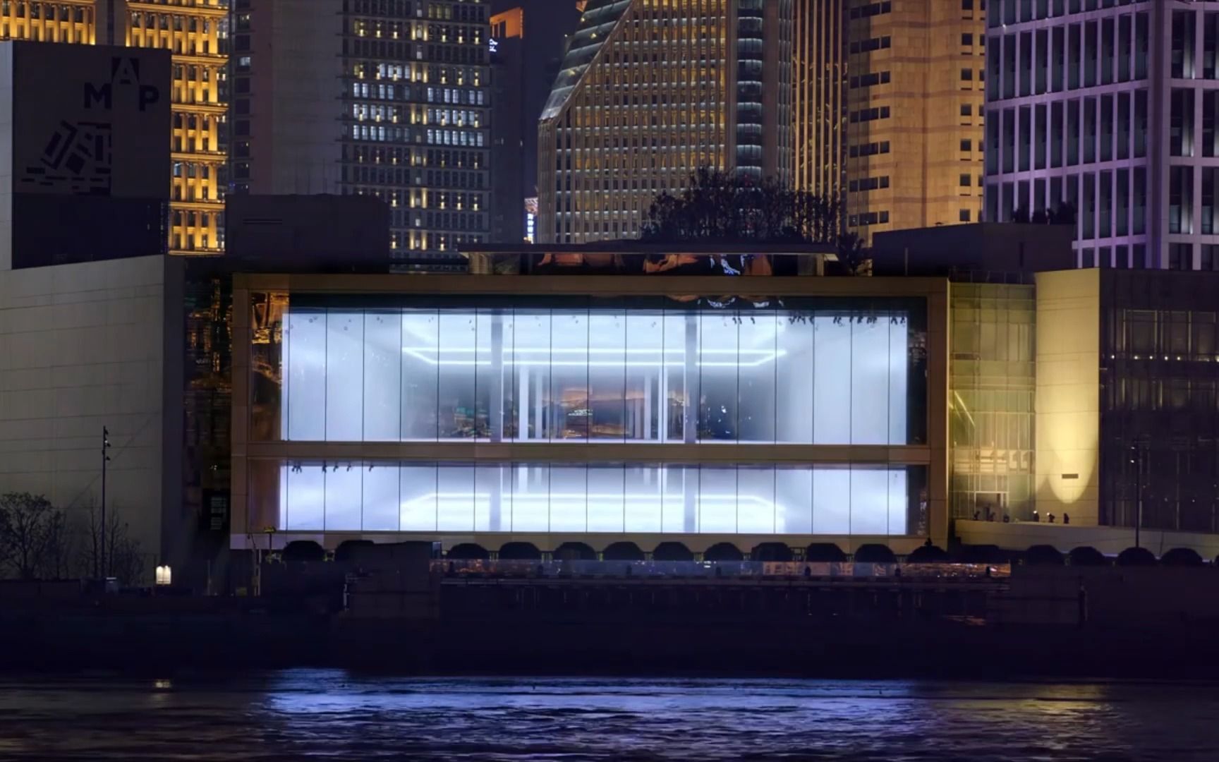 场馆类无肋全玻璃幕墙-上海浦东美术馆(MAP)-超级玻璃-Jean Nouvel