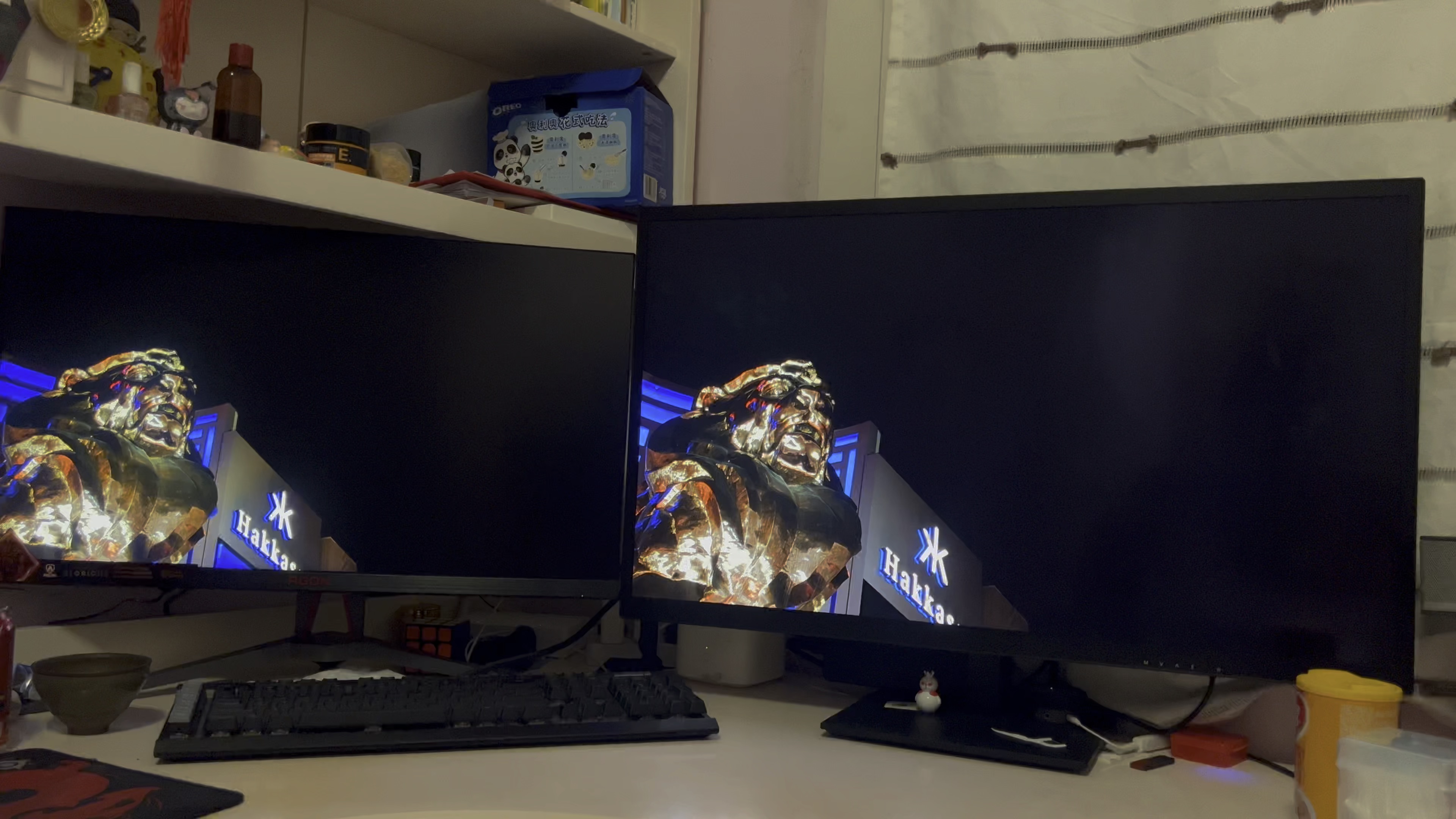 AG275UXM VS OLED DisplayHDR下对比,建议HDR模式观看