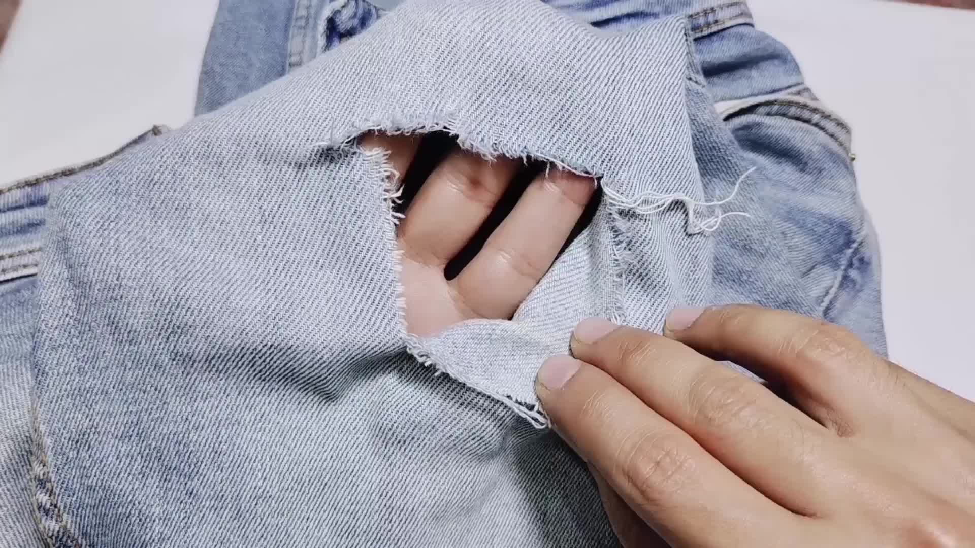 一个修补裤腿的方法,学会这个方法可以完美无痕修复破洞的牛仔裤