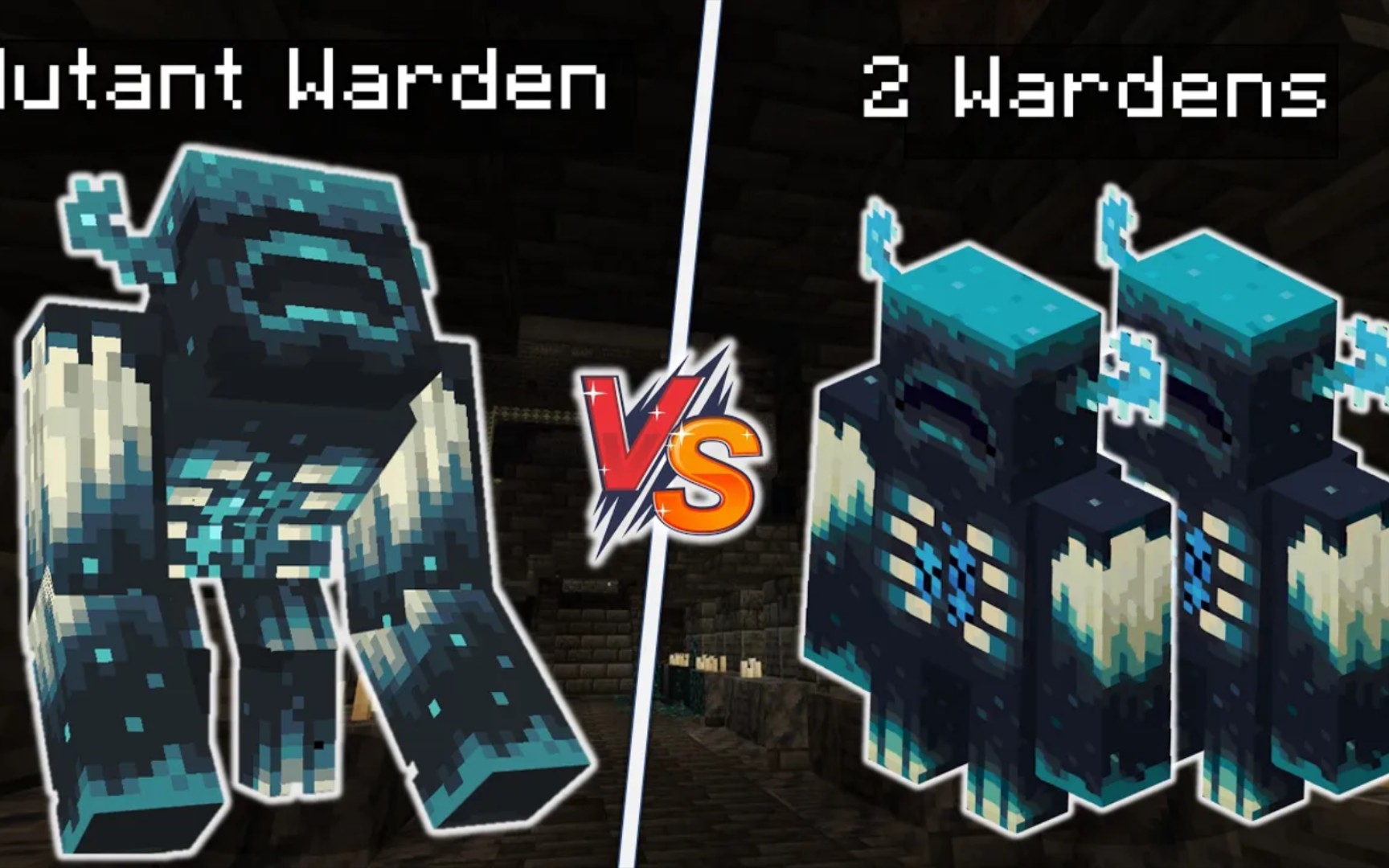 【Minecraft】我的世界 变异循声守卫 大战 两个循声守卫