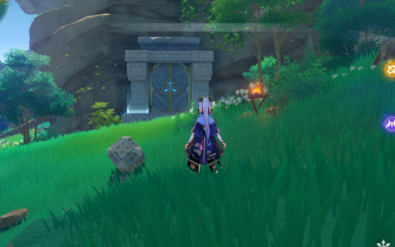 【原神】稻妻的八酝岛,雷雨天散去加巨蛇之牙旁的副本遗迹的开启(远...