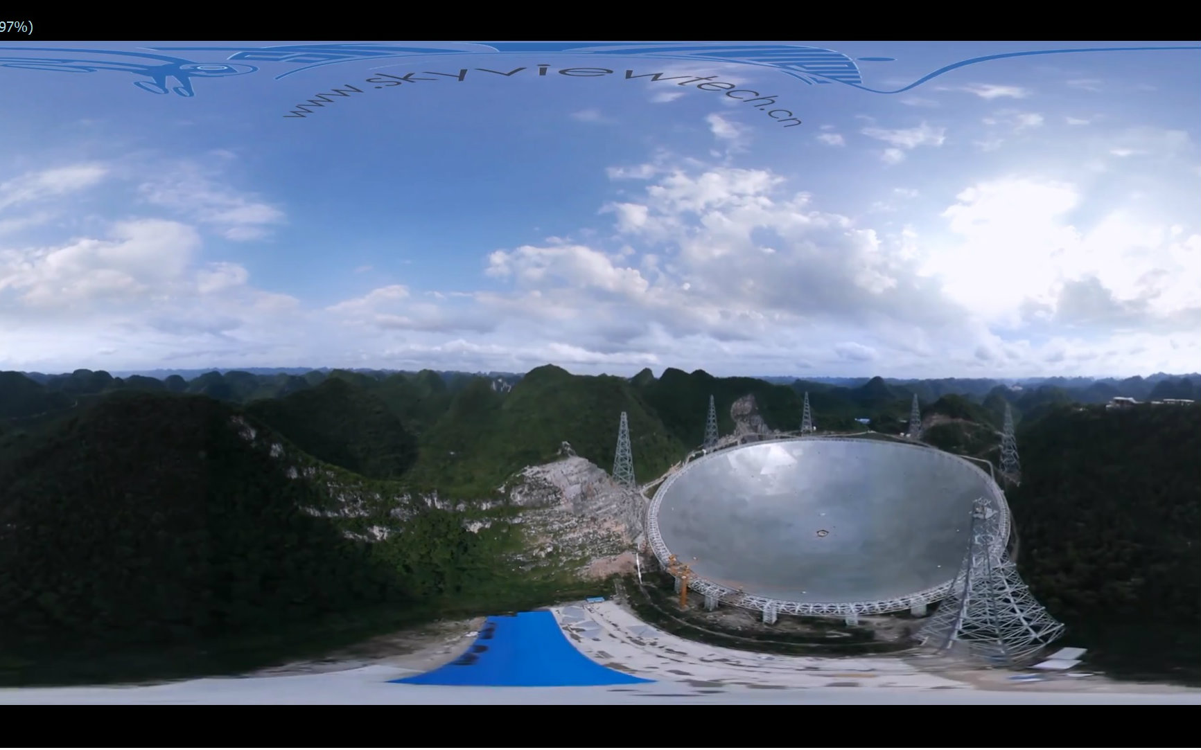 世界第一望远镜!中国天眼360度全景超震撼【然而B站不支持!】