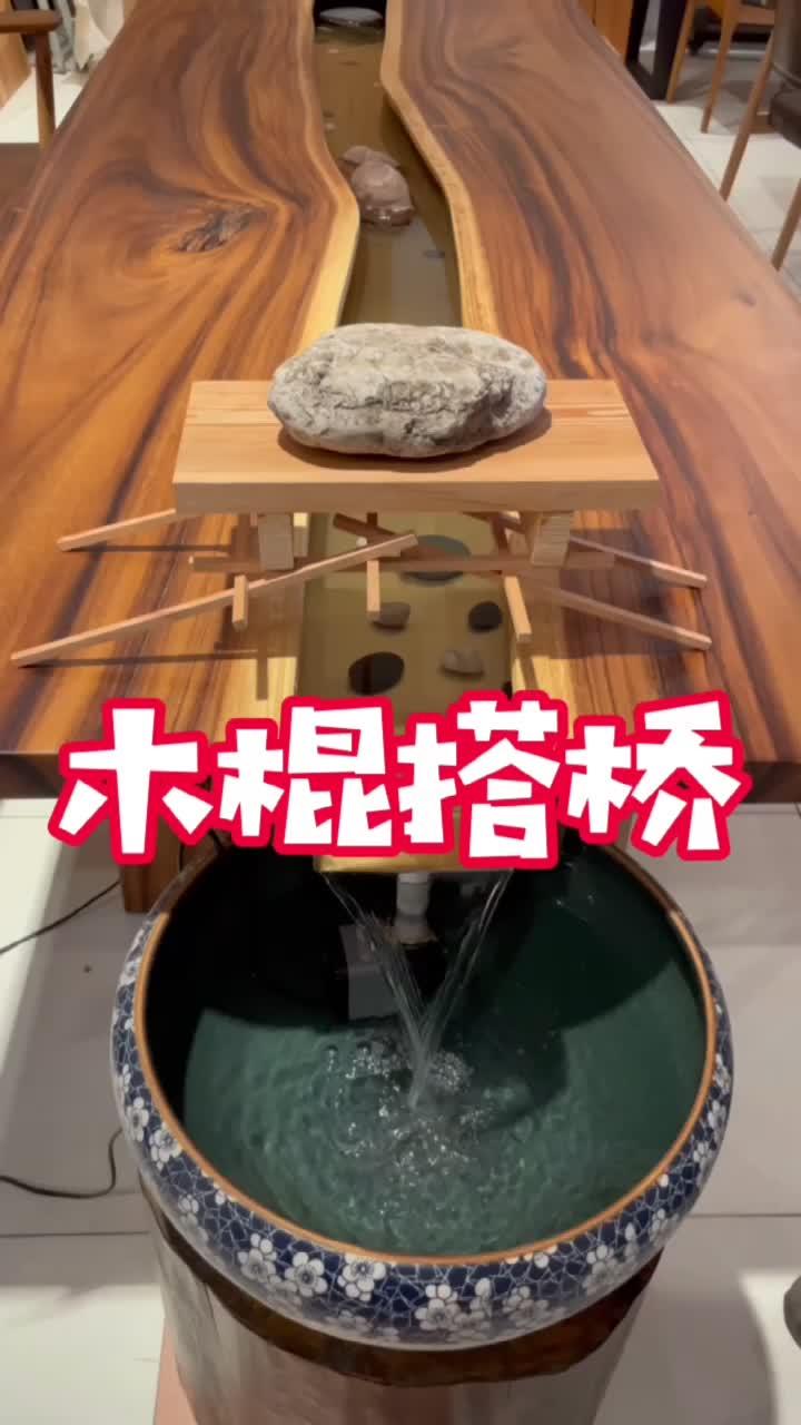 九根筷子搭桥 木棍搭桥 廊桥 清明上河图木拱虹桥古代搭桥方法#儿童...