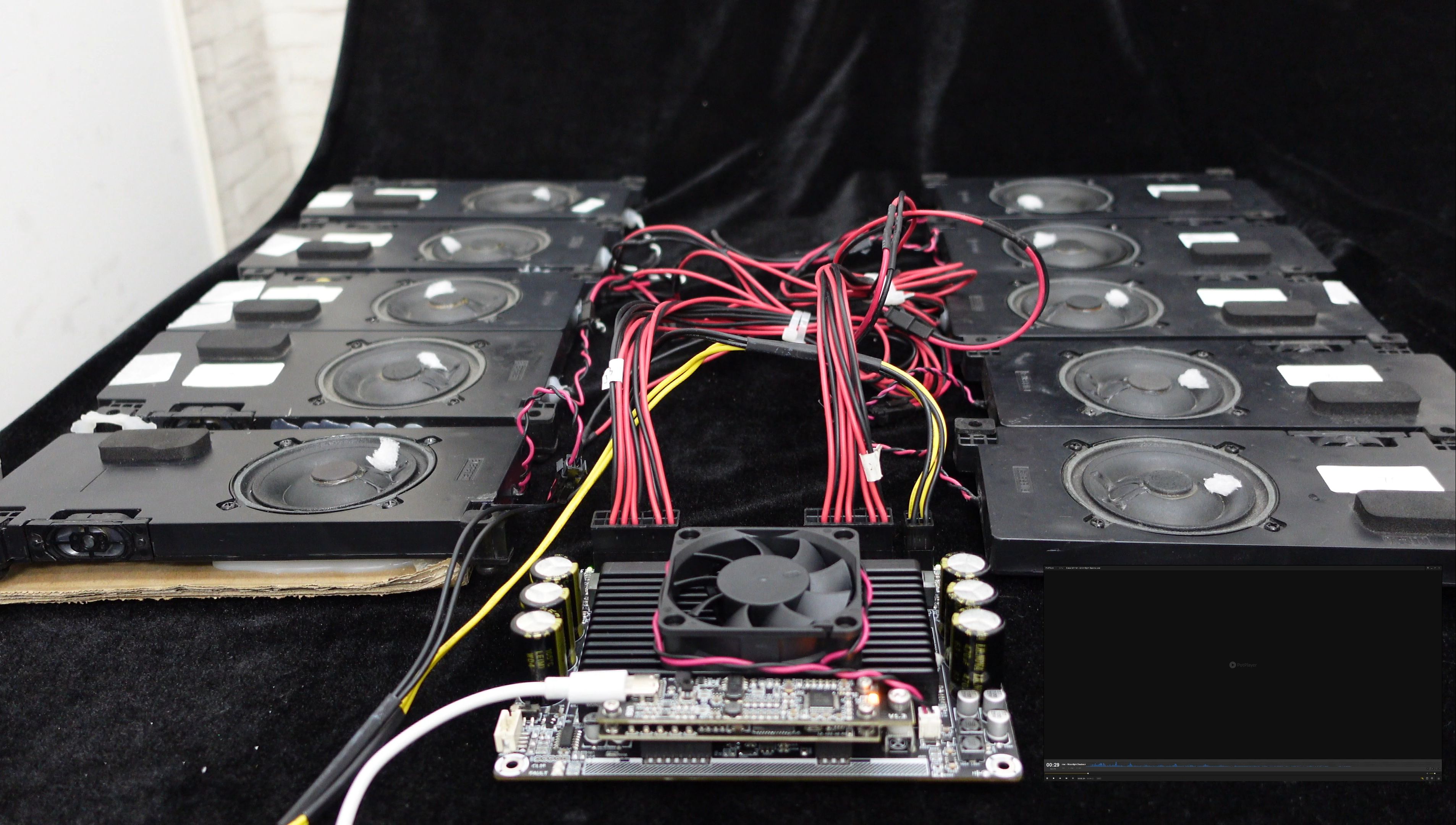 如何使用支持USB声卡输入的 10x50W 功放板 GAB8 实现家庭影院...