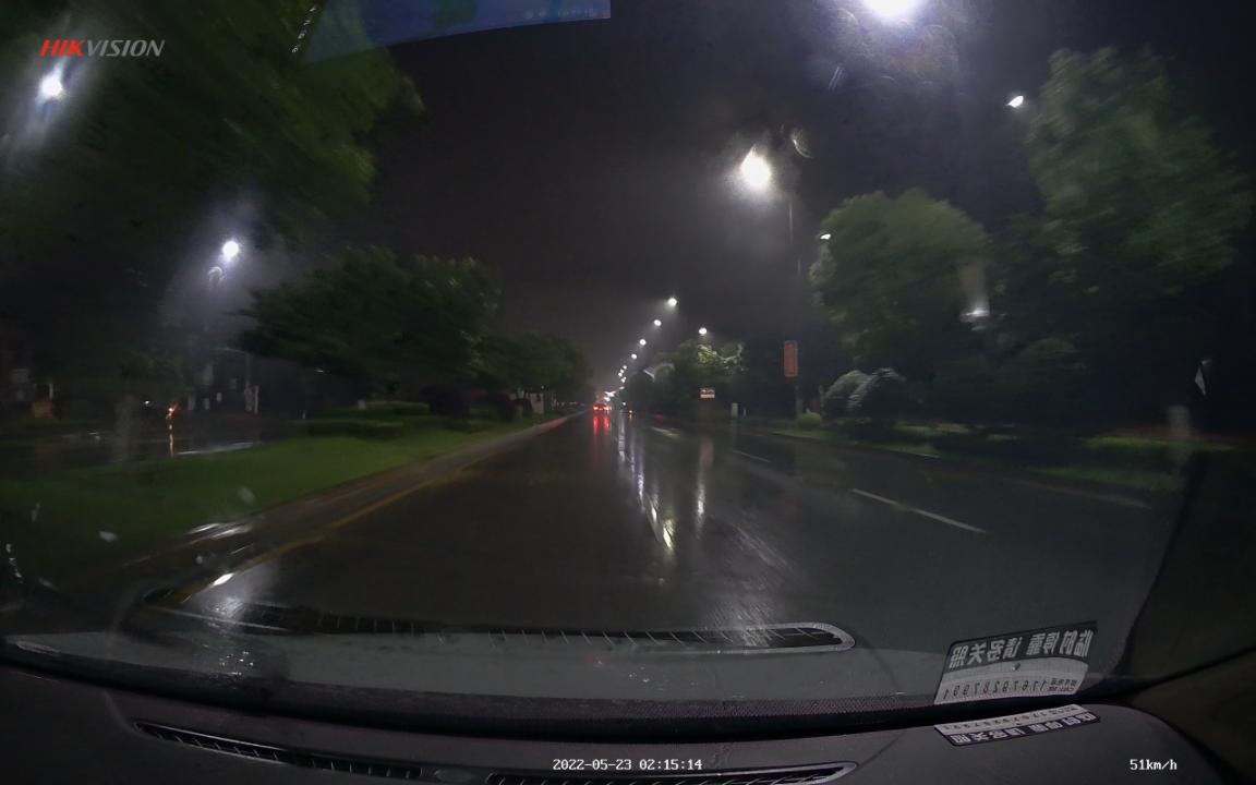 (行车记录仪)海康威视c6pro雨夜实录