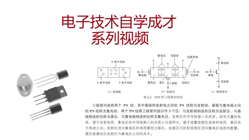 自学电子系列:三极管内部结构,通过一个图来解释一下,工作原理