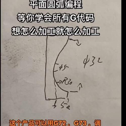 加工圆弧,等你家学会了。G代码,想怎么加工就怎么加工