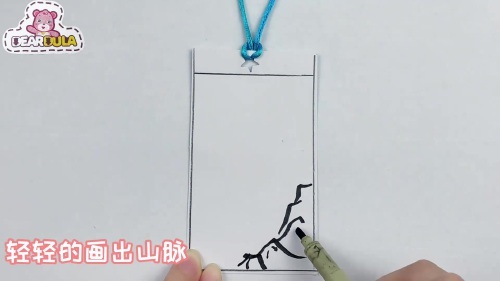 书签怎么画漂亮又简单,最美书签简笔画,风景书签绘画