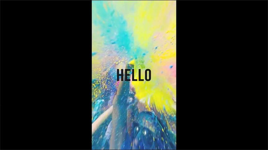 活动视频介绍创意文本动画AE模板