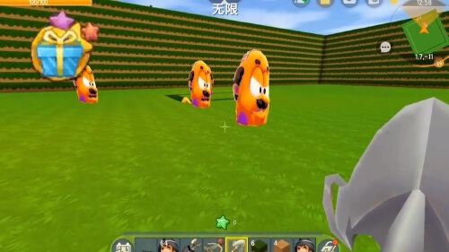 迷你世界:造陷阱有扣税国王 我一边建激光顶棚陷阱 他一边捣乱