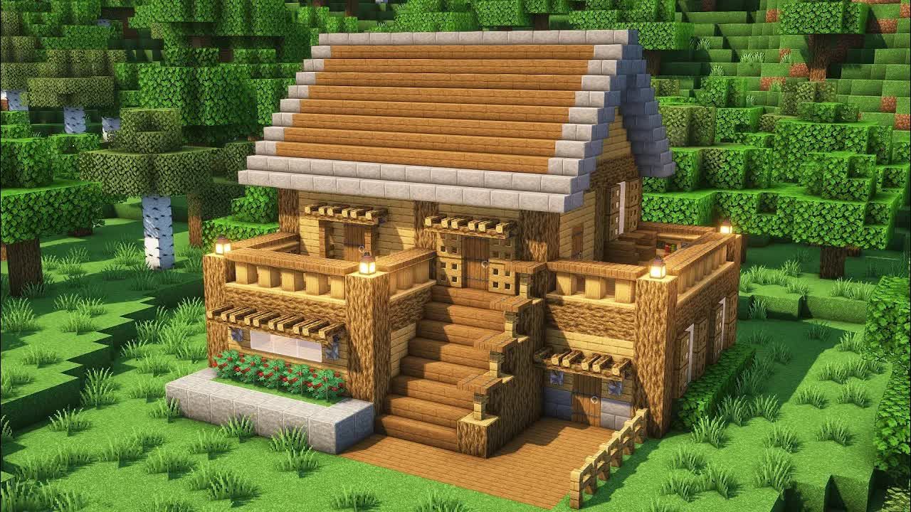 【我的世界】建筑教学:如何建造基础的生存木屋