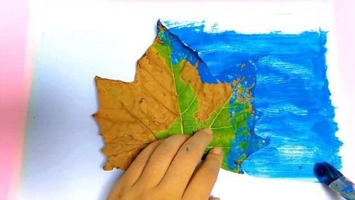 创意树叶画,秋天主题画,儿童画,创意画,少儿创意美术,简笔画