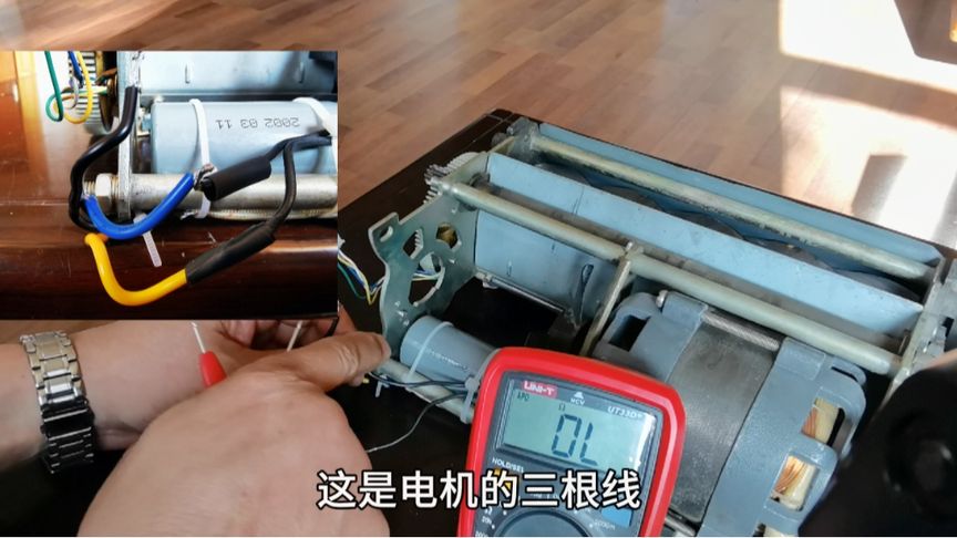 帮朋友接压面机上电机启动电容器,借机分享一下连接3根线方法～