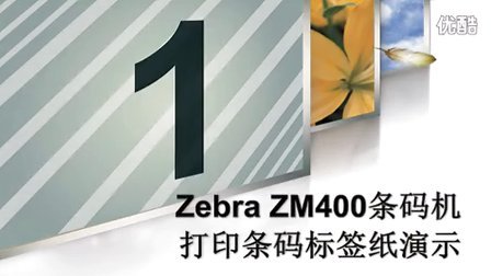 Zebra ZM400条码标签打印机打印条码标签纸演示