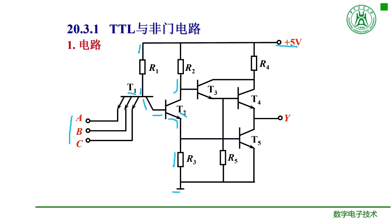 数字电子技术3-1 TTLCOMS逻辑代数