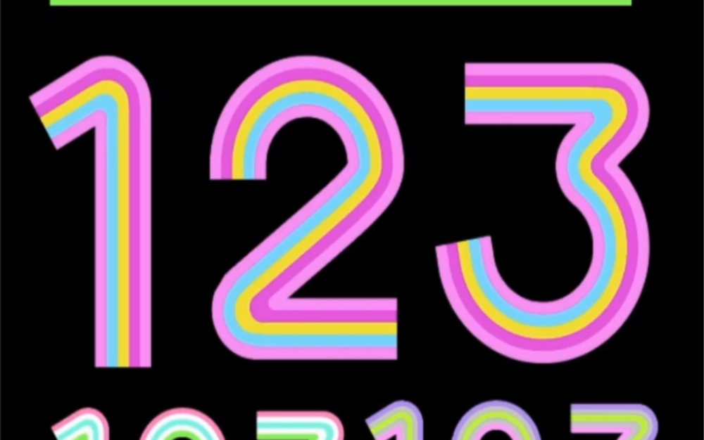 设计日常- AI多巴胺颜色文字制作