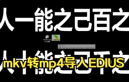[每日一学]EDIUS 导入MP4错误解决方案 MediaCoder Pro MP4视频...