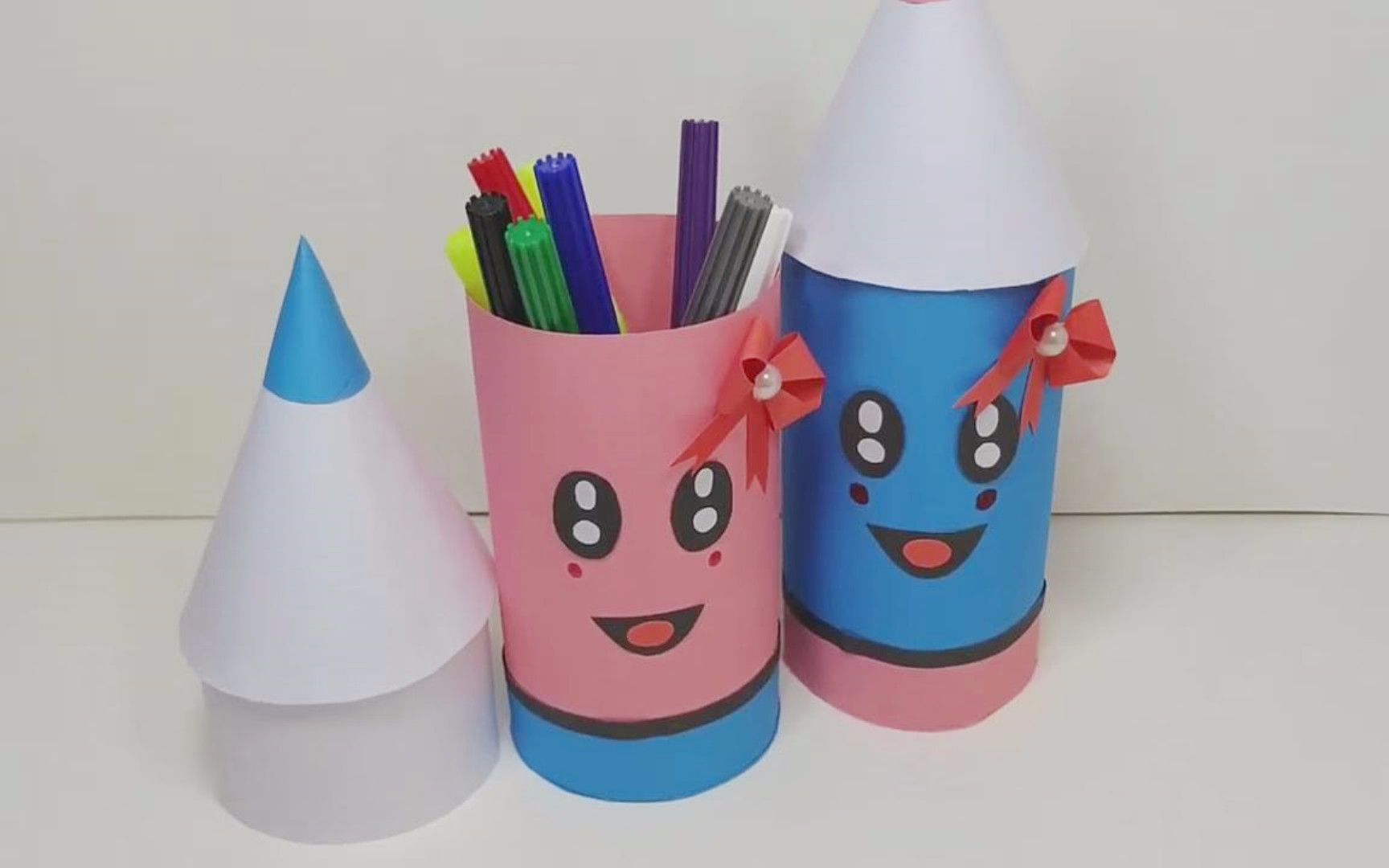 创意手工DIY,可爱笔筒的制作方法,简单又实用!