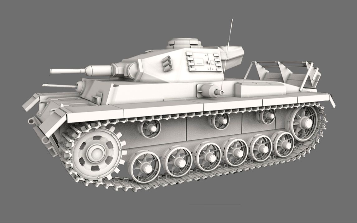 【3dmax载具建模】次世代武器装备坦克建模教程,新手可学,可省3W!