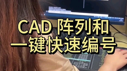 CAD阵列和一键快速编号