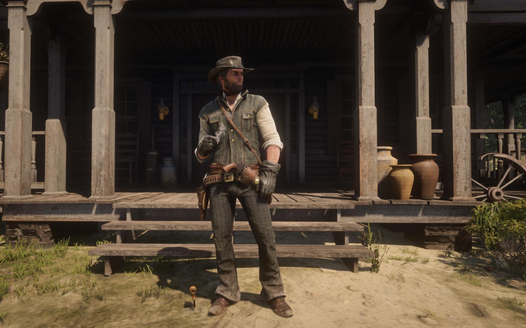 【荒野大镖客2】约翰在麦克法兰牧场关于邦尼的特殊对话(本视频请...