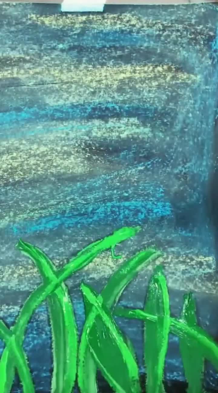 娱乐源自生活,创意美术薰衣草教学准备棉签水粉颜料画笔等材料...