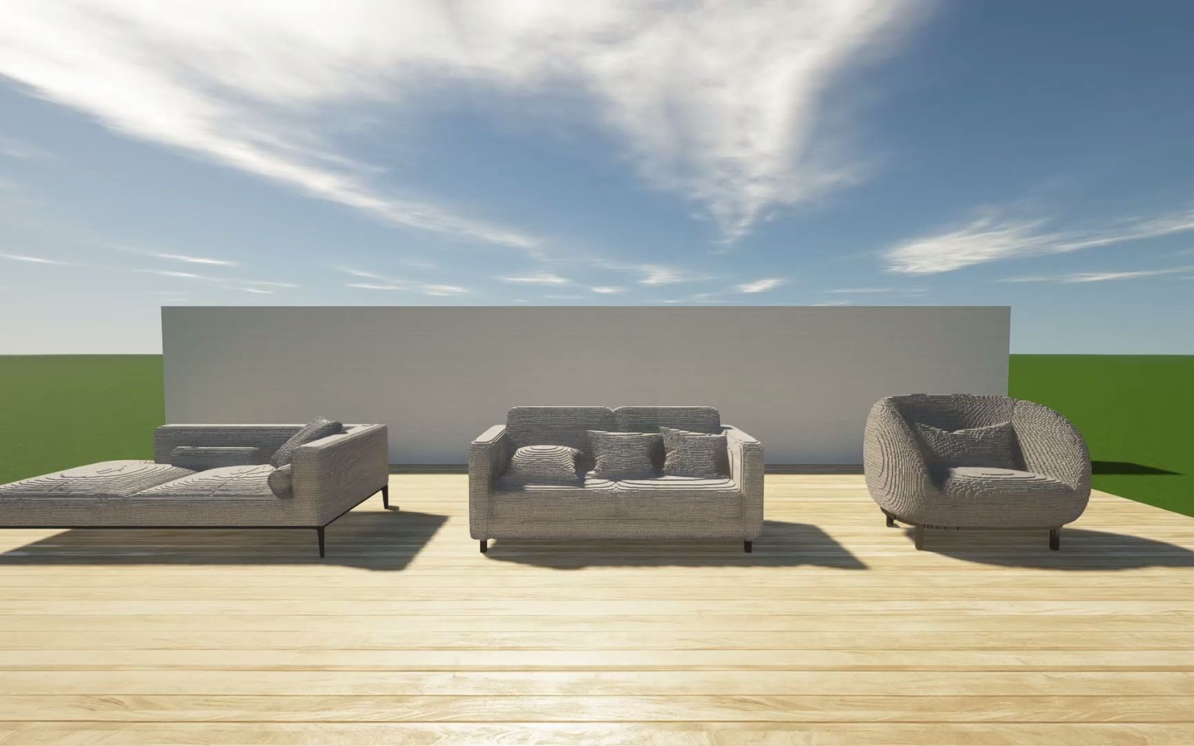 【我的世界】用小方块制作,家具展示p1