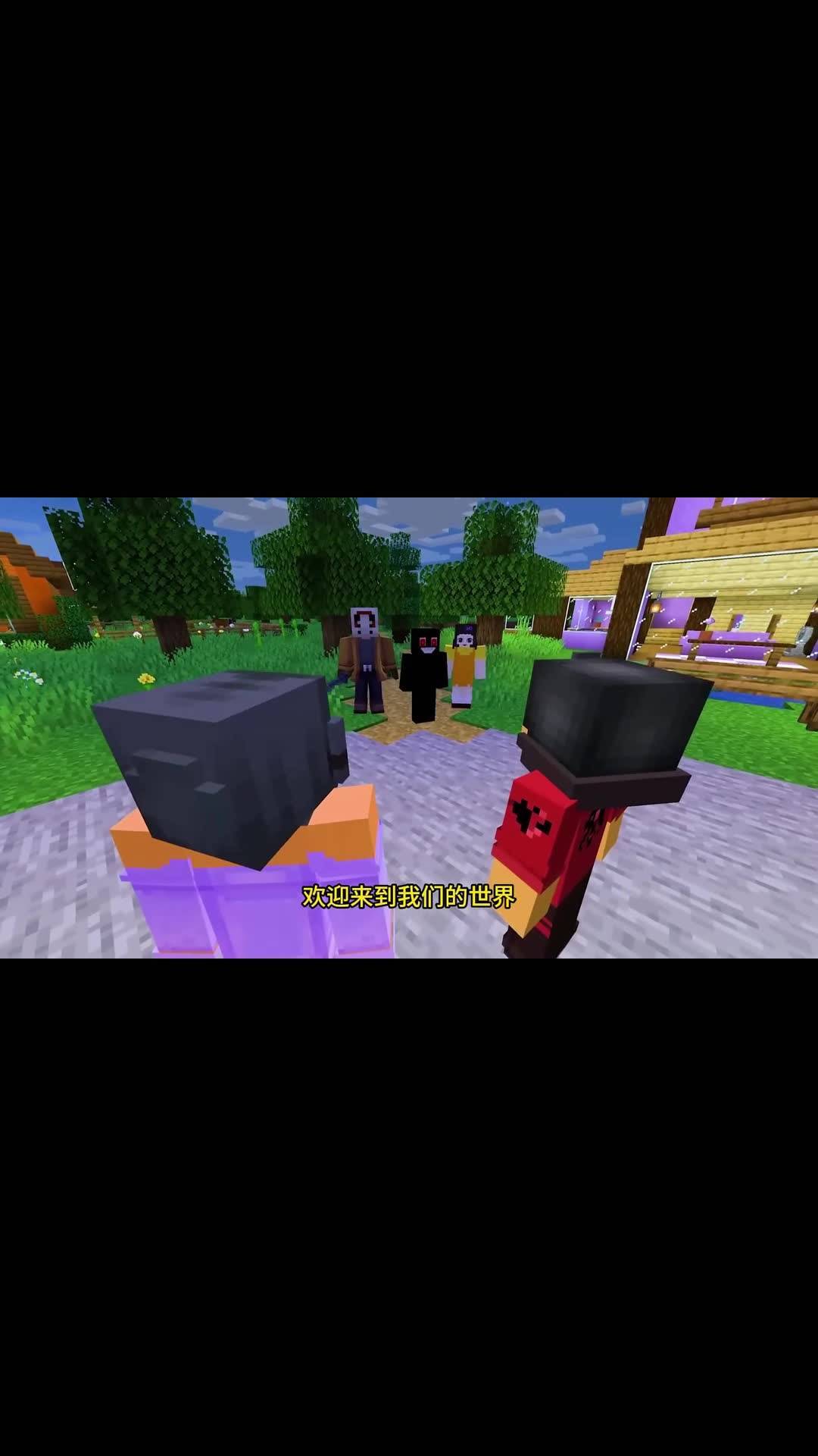 我的世界:和我的朋友们玩恐怖模组,变身成怪物