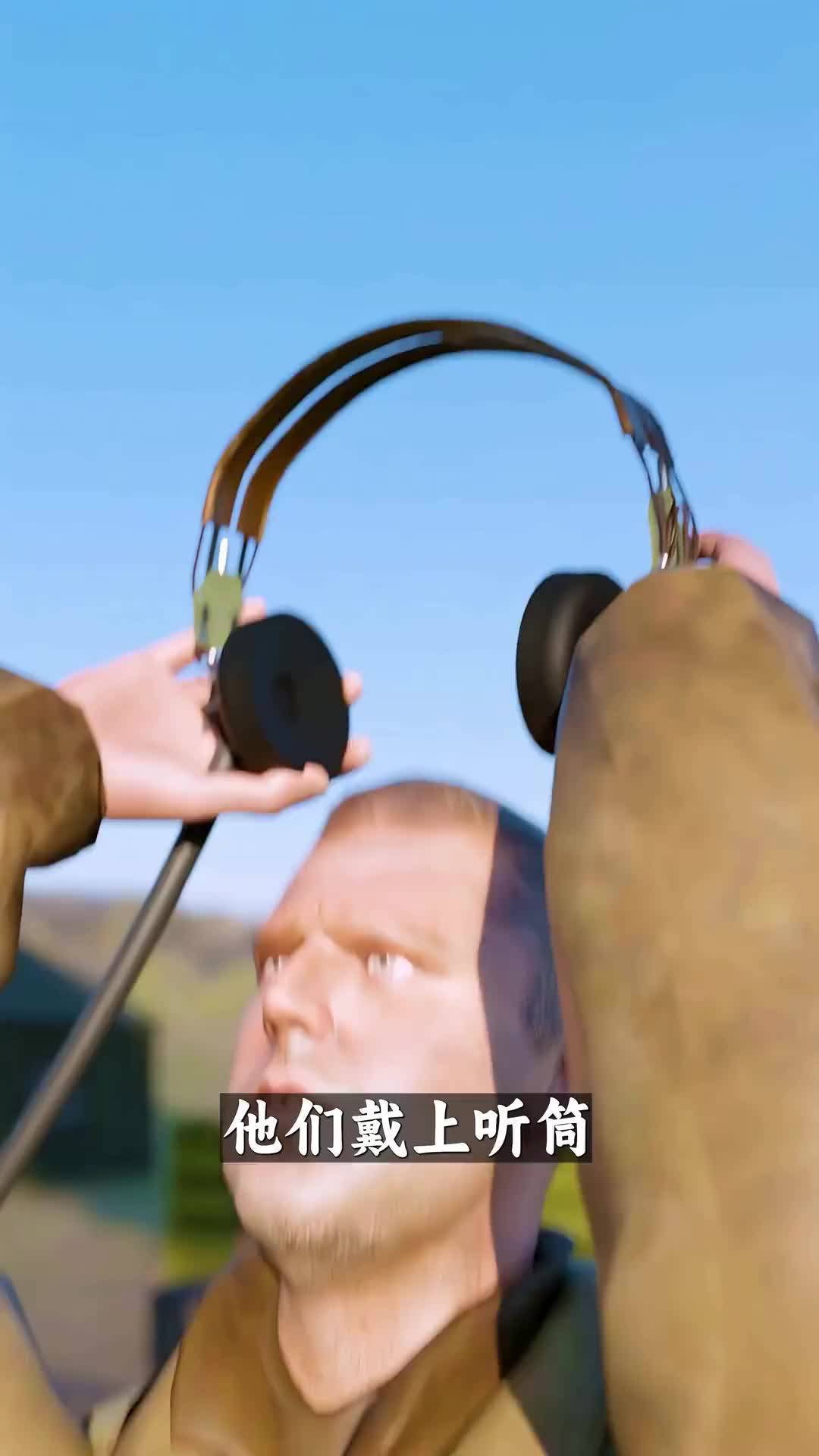 用喇叭确定飞机的位置