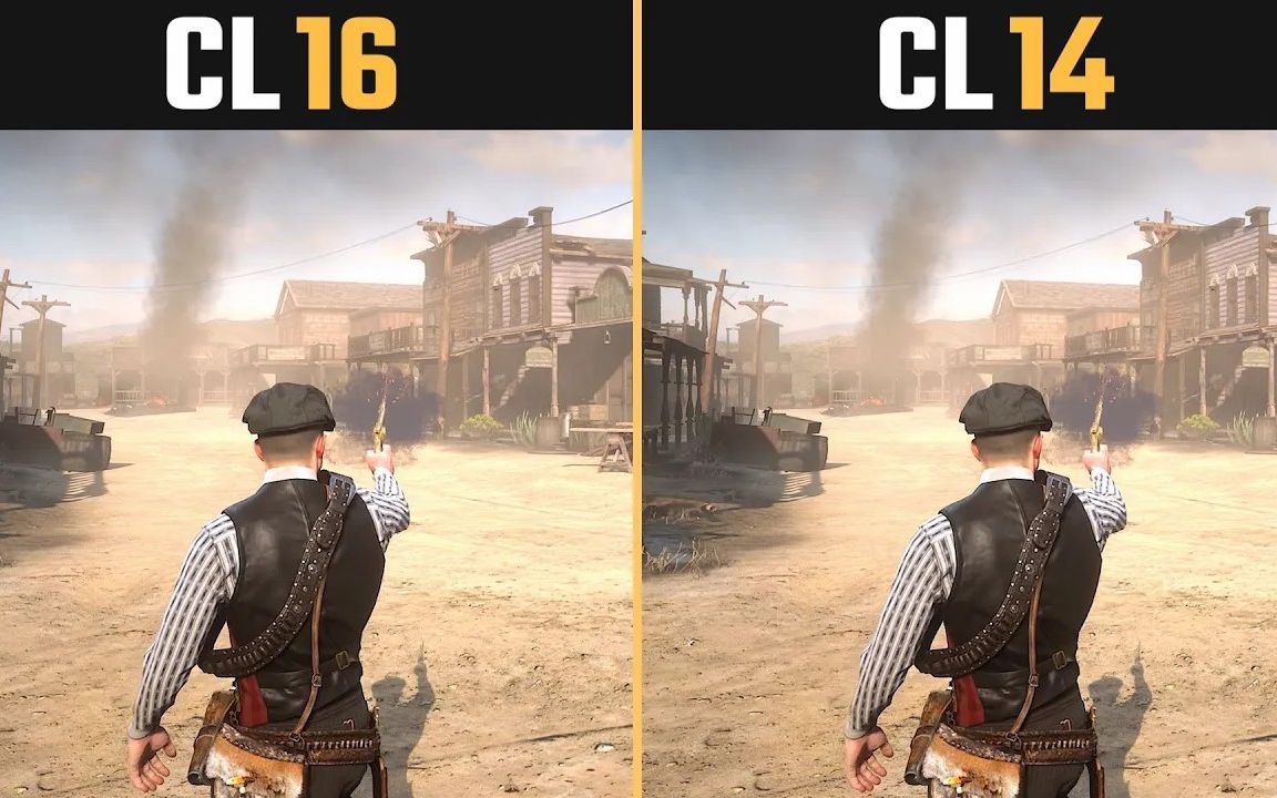 【内存时序对比】CL14 对比 CL16 内存时序(游戏测试)