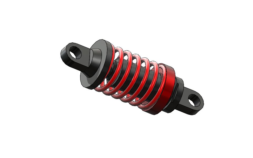 继续听歌,用SolidWorks画一个汽车减震器