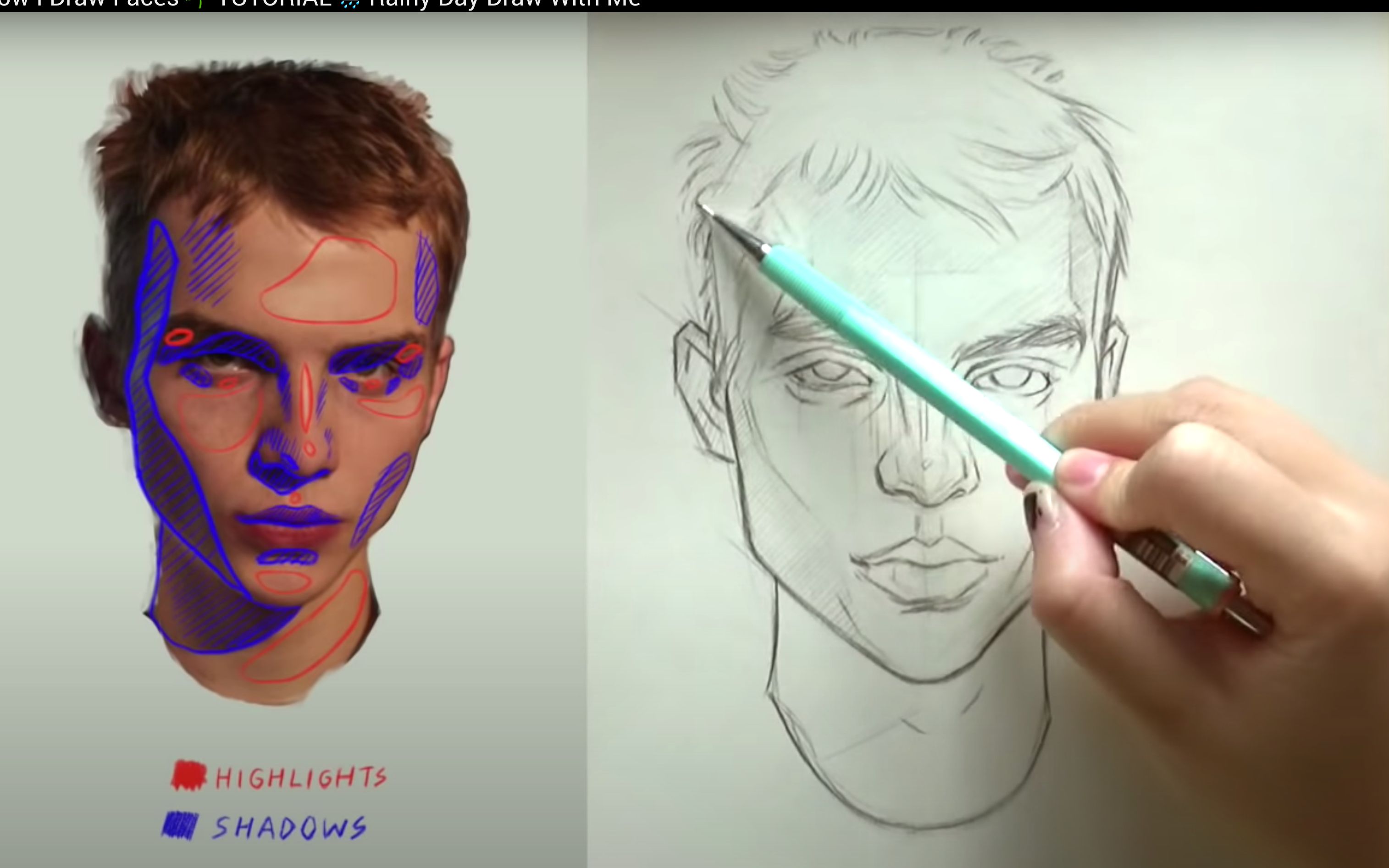 【素描头像】素描头像超详细的视频教程!by stuffbyming