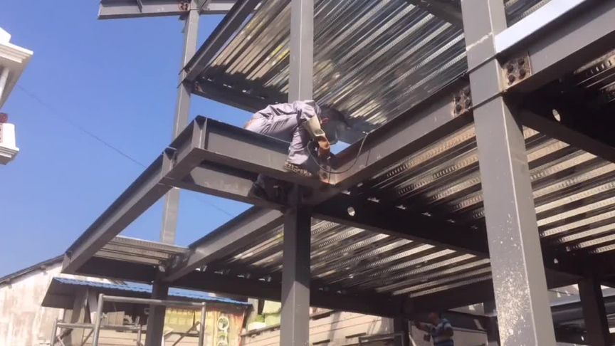 #钢结构 #轻钢别墅 #钢结构安装