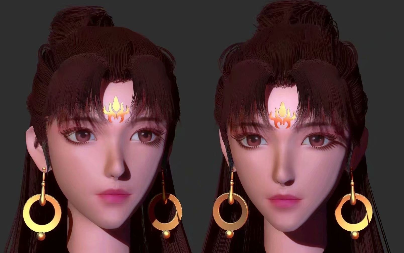 【3D建模全流程教学】倩女幽魂手游阿初模型建模 CG里也太好看了