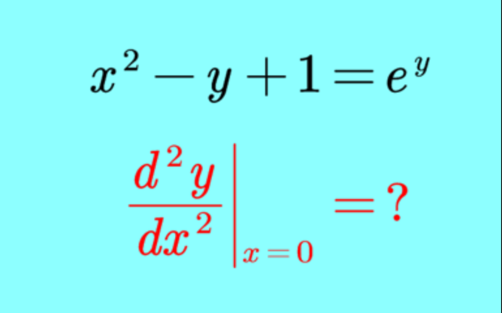 2012考研(数学二)9 隐函数的二阶导数