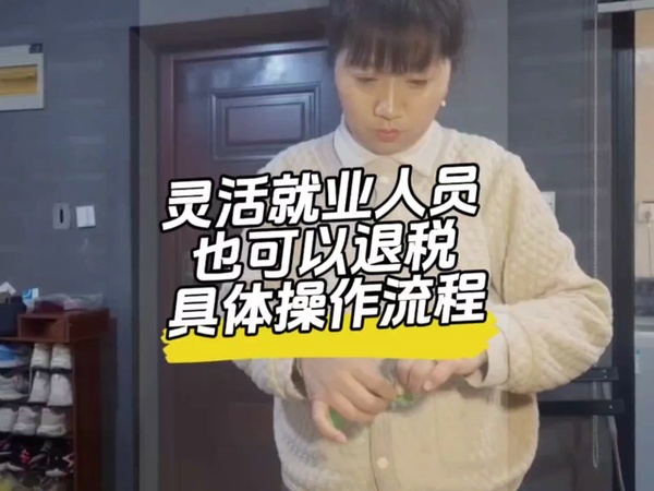 灵活就业人员也可以申请退税,又省了一大笔操作流程如下