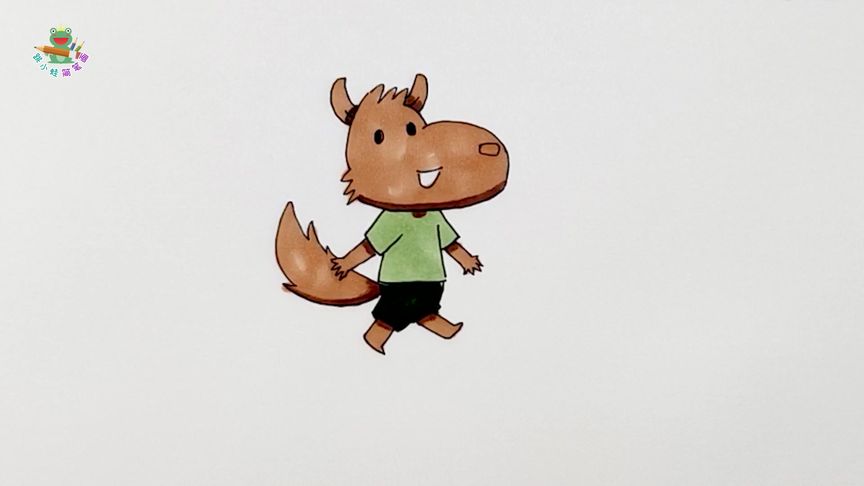 大灰狼的简笔画怎么画?绘画达人亲自教你,学会了教给小朋友!