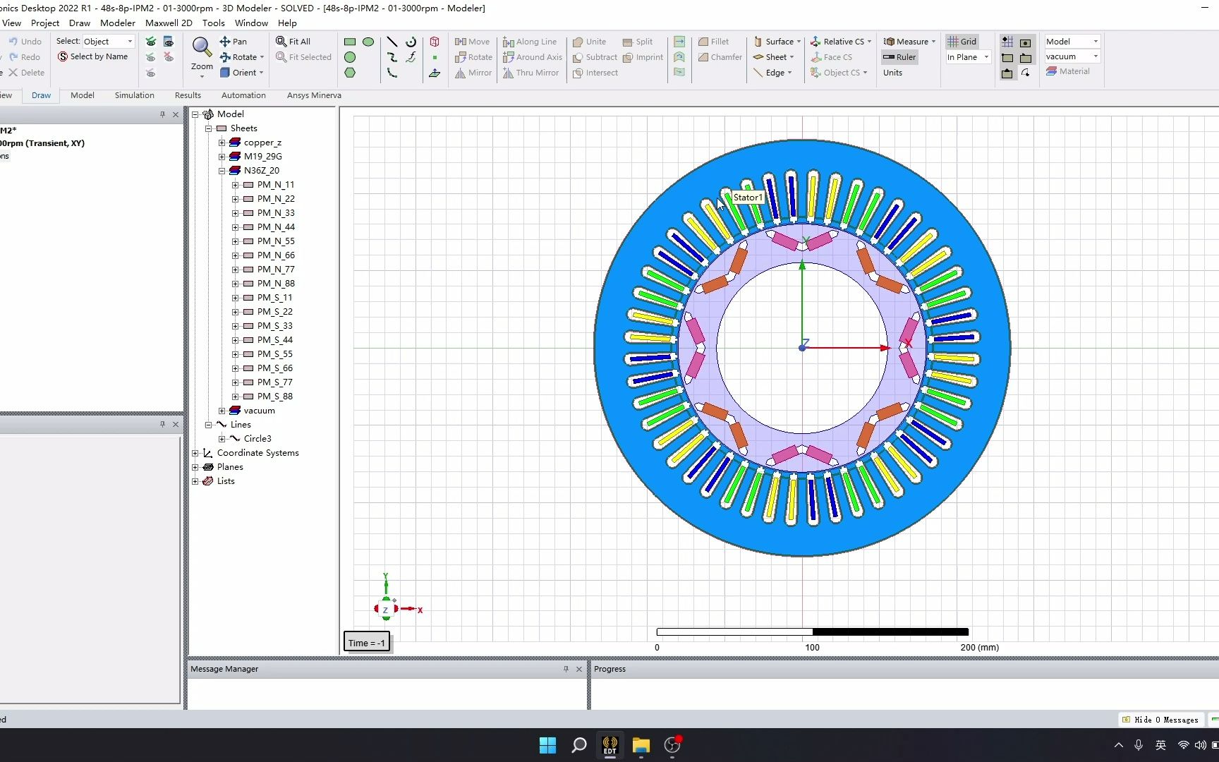 Maxwell永磁同步电机气隙磁密与电磁力知识点普及与网格加密技术