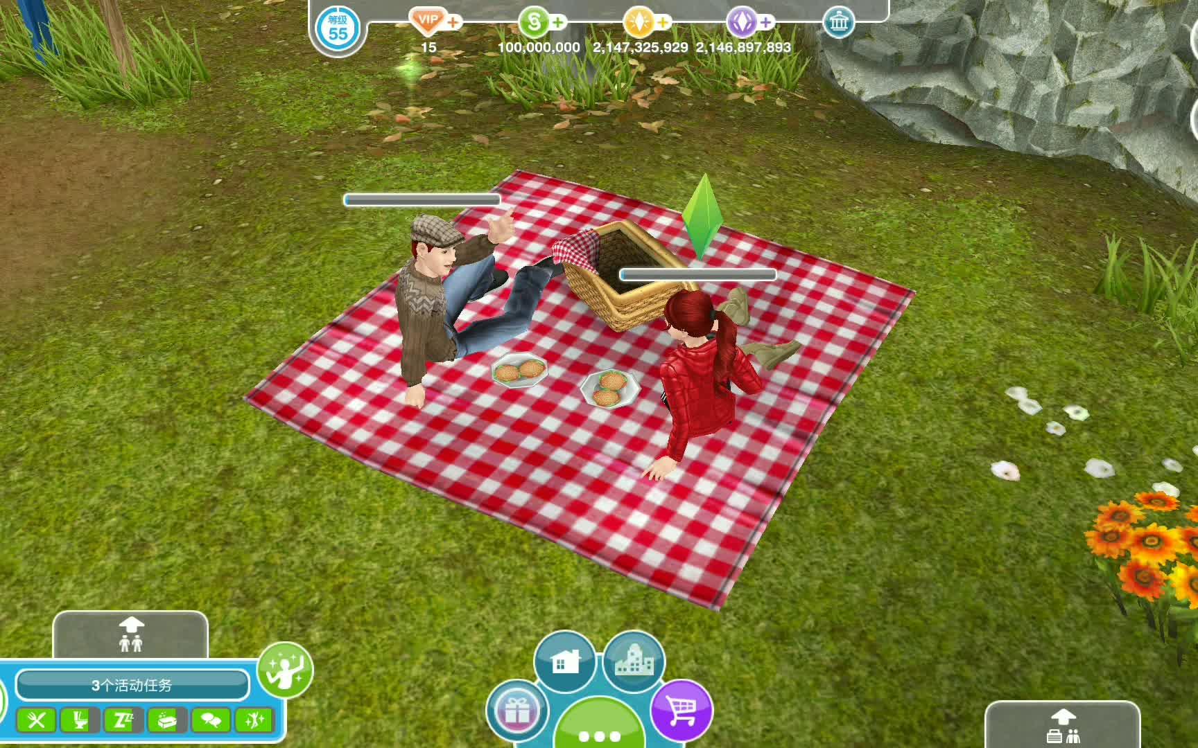 【yoomi】模拟人生手机版——贺年小剧场 小女儿出去旅游啦