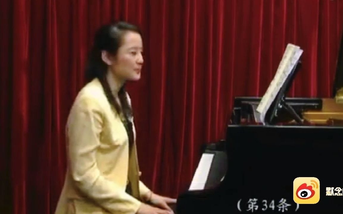 钢琴教学:《车尔尼299》-34。 a小调左手练习,是技巧最难的一首。...