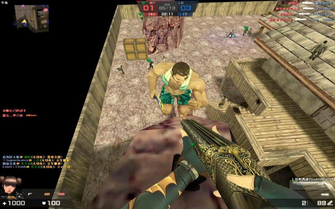 【CSOL】生化感染新经典,万圣塔沃尔和西部双管带来的击退的快乐~~...