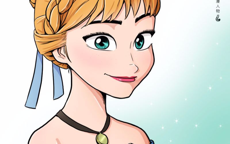 十分钟学画动漫人物--安娜公主