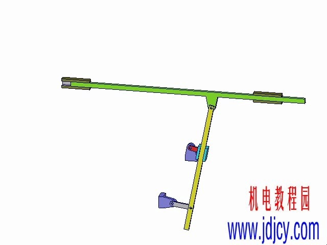图209 曲柄摇杆滑块三级机构